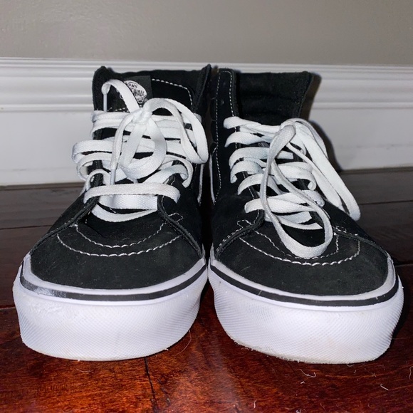 Vans | Shoes | Black High Top Vans Slightly Scuffed | Poshmark